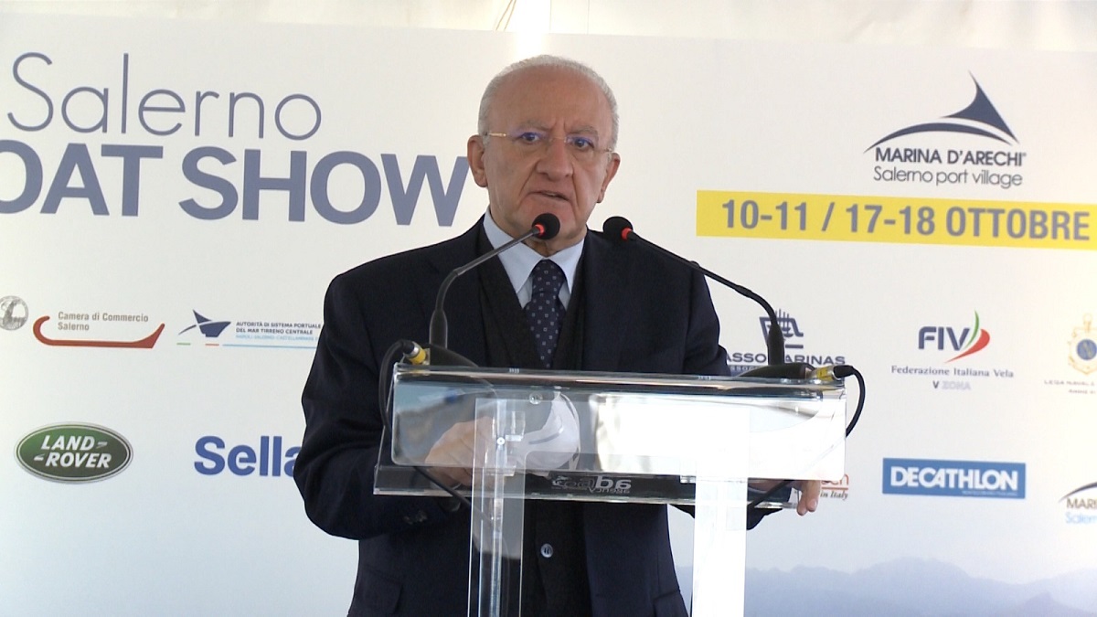 Salerno, De Luca all’inaugurazione del “Salerno Boat Show” | Zerottonove.it